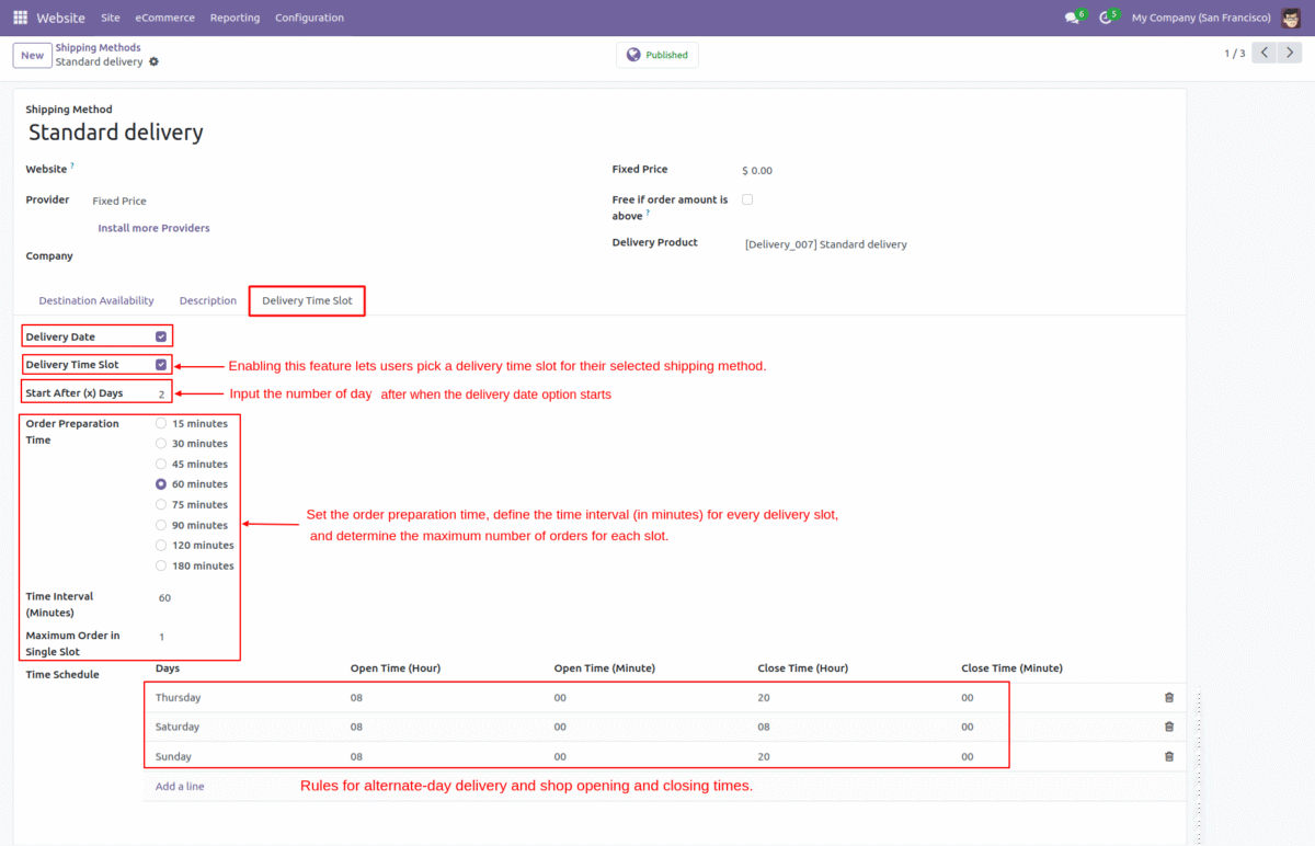Odoo Delivery Date Picker and Time Slots | Weblytic Blog